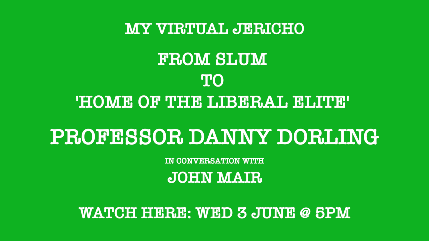 Danny Dorling | Jericho Online