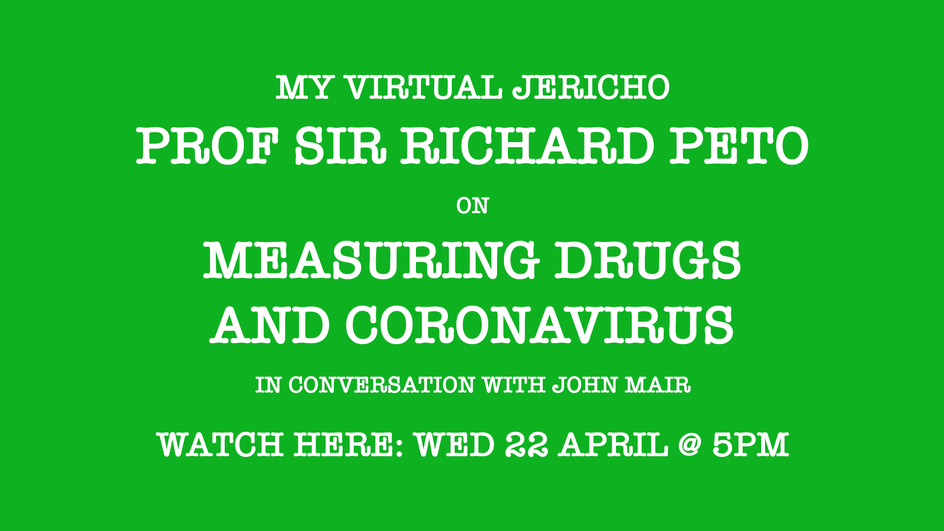 Sir Richard Peto | Jericho Online